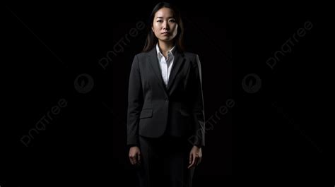 검은 양복을 입고 중국 아시아 사업가 정장을 입은 여성이 정면을 향함 전신 고화질 사진 사진 양복 바지 배경 일러스트 및 사진 무료 다운로드 Pngtree