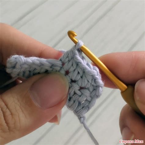 Урок 6 Полустолбик с накидом ПСН Вязание крючком для начинающих Страна Мам