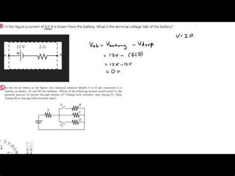 Direct Current Circuits Phyisics Example