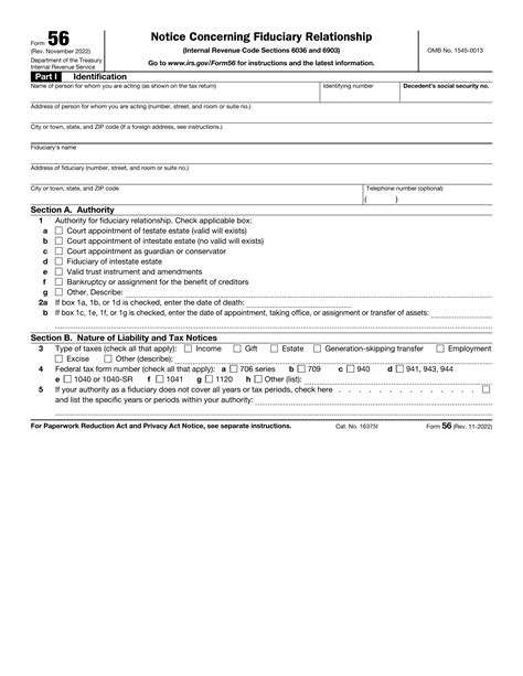 Fillable Form 56 2026 Prepare Fiduciary Notice Online