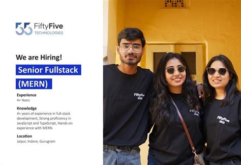 Hiring Culturebeyondtech Fiftyfive Technologies