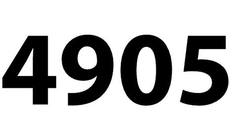 Zahl 4905