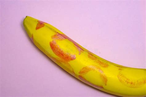 Oral Sex Concept Red Lipstick On A Yellow Banana Stock Image Image Of Color Passion 187621443