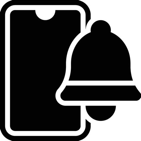 Notifications Mobile Notification Smartphone Notification Glyph Solid Icon 60441905 Vector Art
