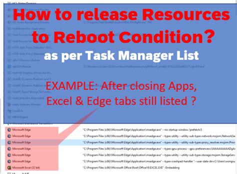how to release computer resources to restart condition microsoft qanda