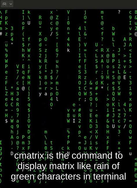 Linux Ubuntu Fun Command Cmatrix Youtube