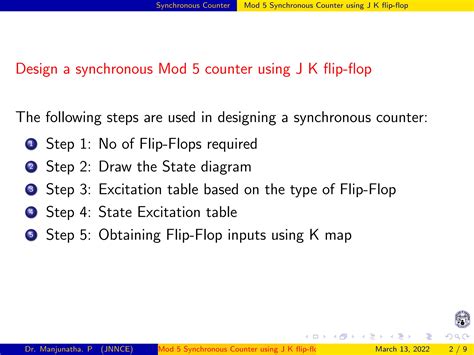 mod 5 synchronous counter using j k flip flop pdf