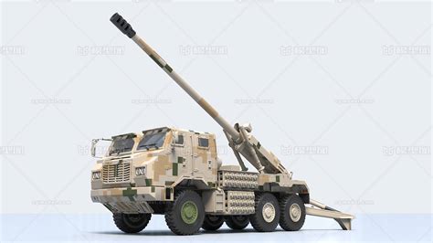 国产155新型卡车炮 Pcl 181车载榴弹炮模型 火炮器械模型库 3ds Maxmax模型下载 Cg模型网