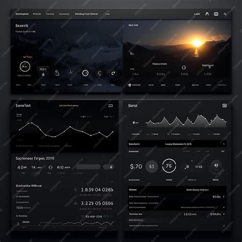 Premium Ai Image Web Dashboard Dark Mode Dashboard With Dark Mode Feature For Improved Visi