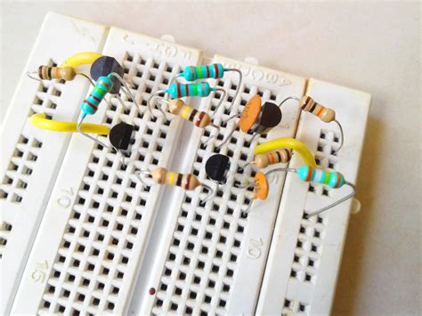 bcd counter using discrete transistors 16 steps instructables