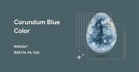 Corundum Blue Color Hex Code Is 4a6267