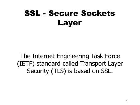 Ppt Ssl Secure Sockets Layer Powerpoint Presentation Free Download