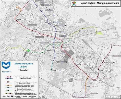 Карты созданные с использованием Openstreetmap София — Общие схемы — Метрополитен — Фото