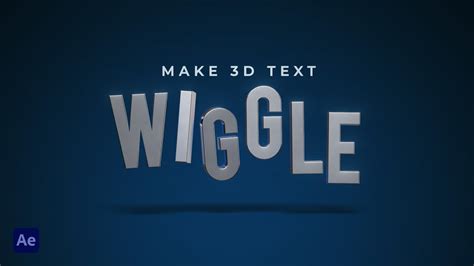 Create 3d Floating Text Animation In After Effects Youtube