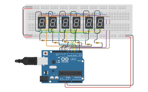Circuit Design Reloj Digital Tinkercad
