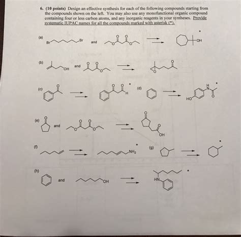 Solved Design An Effective Synthesis For Each Of The