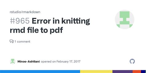 Error In Knitting Rmd File To Pdf Issue Rstudio Rmarkdown GitHub
