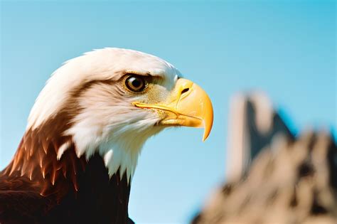 Un Pájaro Con Un Pico Amarillo Foto Premium