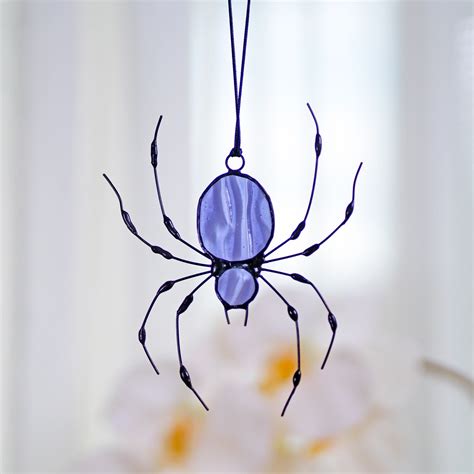 Spider Web Stained Glass Spider With Web Sun Catcher Window Hangings