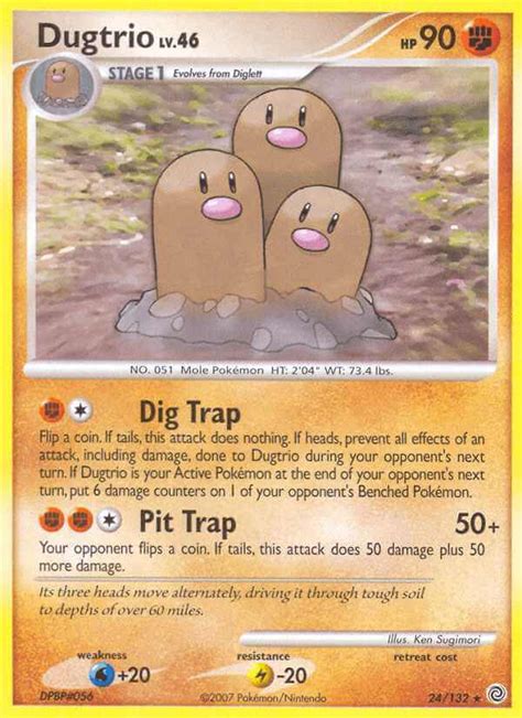 Dugtrio Dp3 24 Pokémon Card Database Pokemoncard