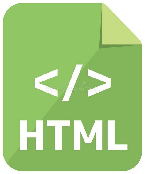 Html Icon Major Programming Language Vector Icon Illustration Color Version Stock Vector