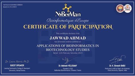 Bioinformatics Biotechnology Biosciences Applications… Jawwad Ahmad