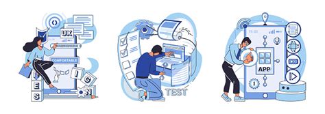 Application Testing Metaphor Vector Application Testing Crucible Where