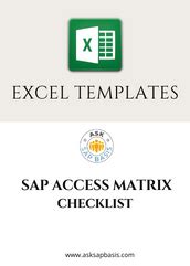 SAP Access Matrix SAP Digital Marketplace