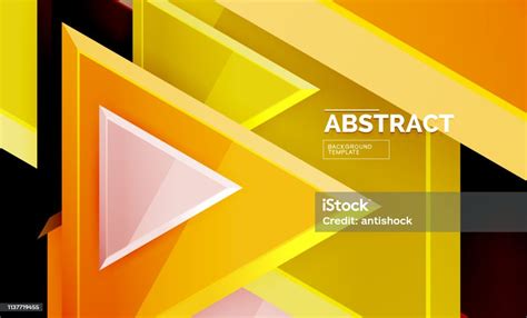 기술 미래 지향적 인 기하학적 3d 모양 최소한의 추상적인 배경 0명에 대한 스톡 벡터 아트 및 기타 이미지 0명 디자인 모던 양식 Istock