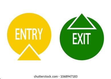 37 Thousand Entry Exit Sign Royalty Free Images Stock Photos