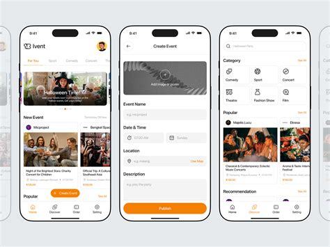 Ivent Event Mobile App By Rafi For Caraka On Dribbble