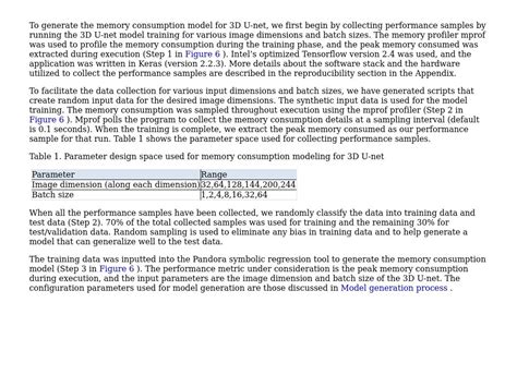 Experimental Setup Memory Consumption Modeling Of Deep Learning