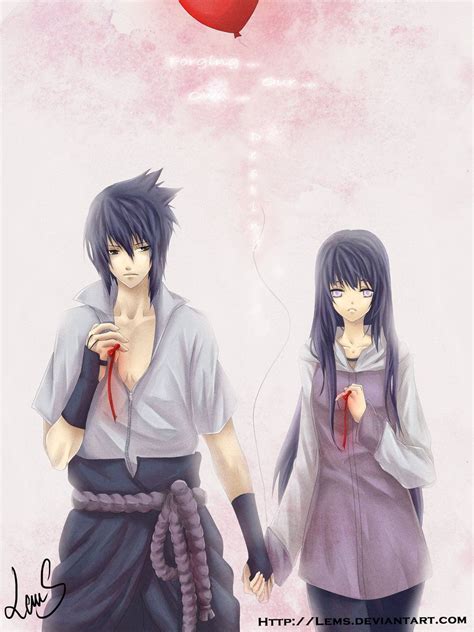 Sasuke And Hinata Fan Art Red Thread Sasuhina Naruto Girls Sasuke