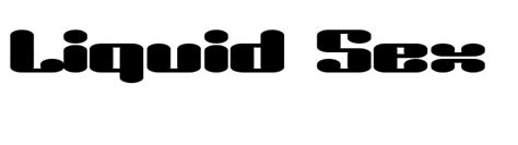 Liquid Sex Font Liquid Sex Font
