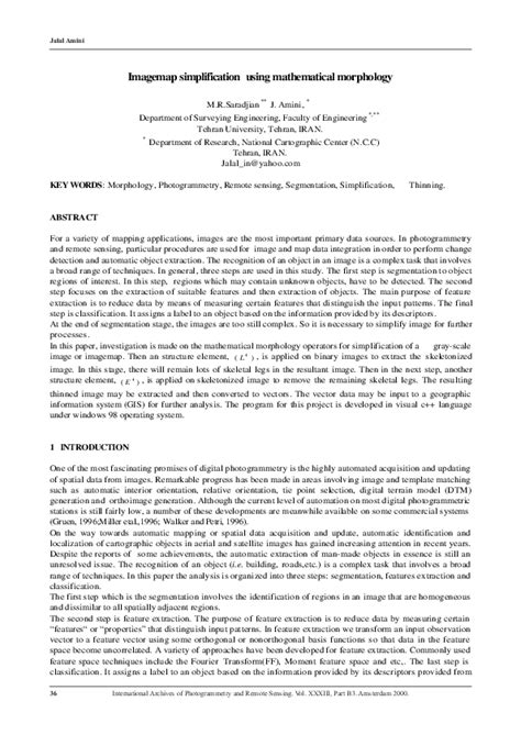 pdf imagemap simplification using mathematical morphology jalal amini