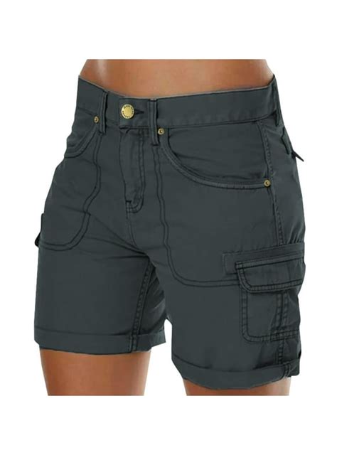 Womens Cargo Shorts Plus Size