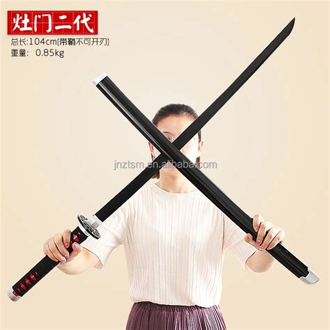 41inch Toy Swords Katana Sword Real Japanese Samurai Removable Demon Slayer Sword 75cm104cm