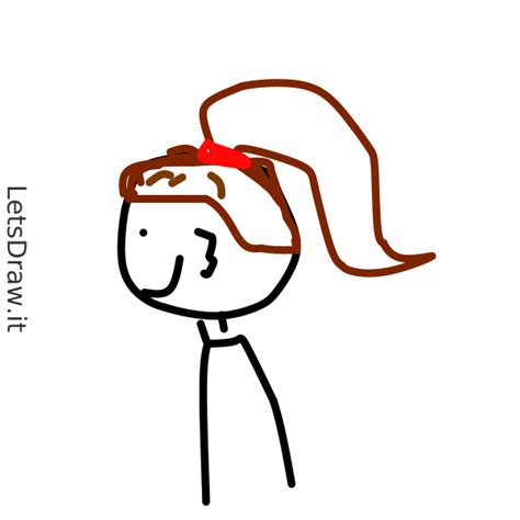 How To Draw Ponytail Ongfm6834 Png LetsDrawIt