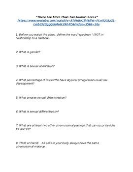 There Are More Than Two Human Sexes By Becky Luessenheide TPT