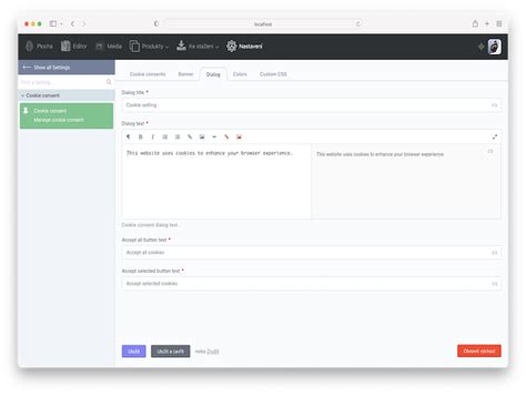 Cookie Consent Plugin October Cms