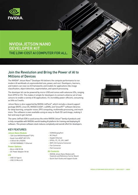 Nvidia Jetson Nano Developer Kit At ₹ 19499piece Development Board