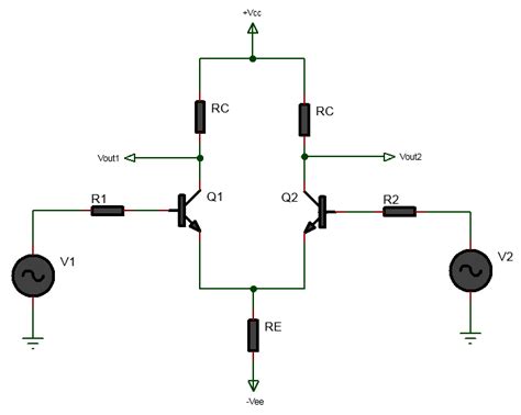 Basic Bjt Differential Amplifier Construction And Analysis Ee Diary