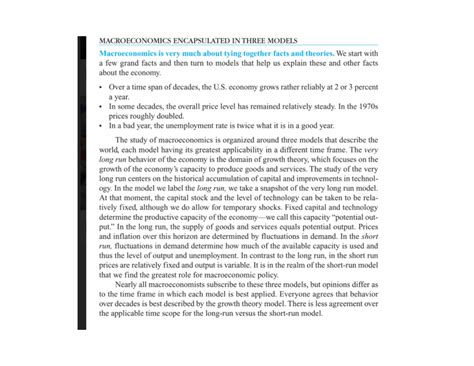 Macroeconomics Encapsulated In Three Models MACRO ECONOMICS Studocu