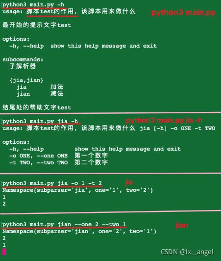 Python的argparse模块argsfunc Csdn博客