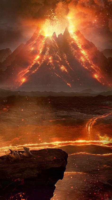 for honor荣耀战魂 火山 4k 游戏壁纸壁纸 游戏手机静态壁纸 游戏手机壁纸下载 元气壁纸