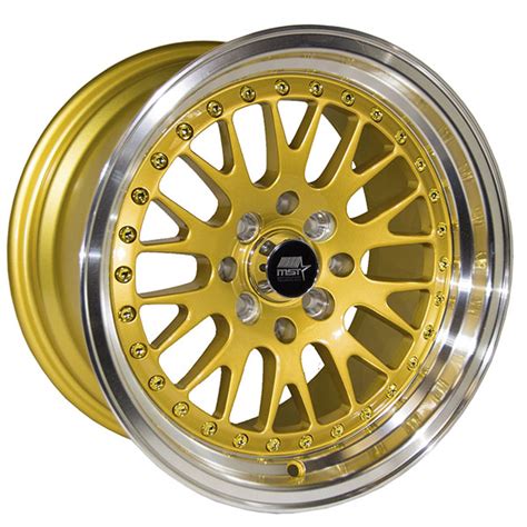 MST MT Gold With Machined Lip Dually Wheels