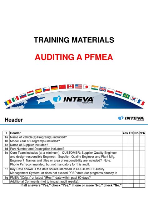 Pfmea Auditing Pdf Audit Risk