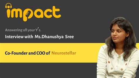 Dhanushya Sree On Linkedin Part 1 Interview With Ms Dhanushya