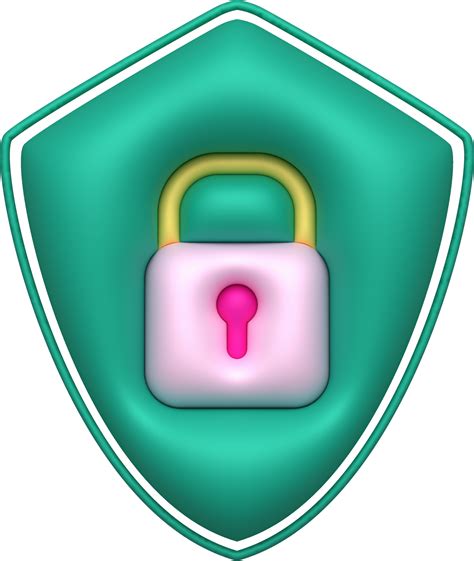 3d Design Of Padlocks And Protective Shields Data Lock Secure Encryption Privacy Concept