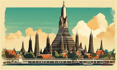 Wat Arun Bangkok In Retro Style By Sanshow On Deviantart